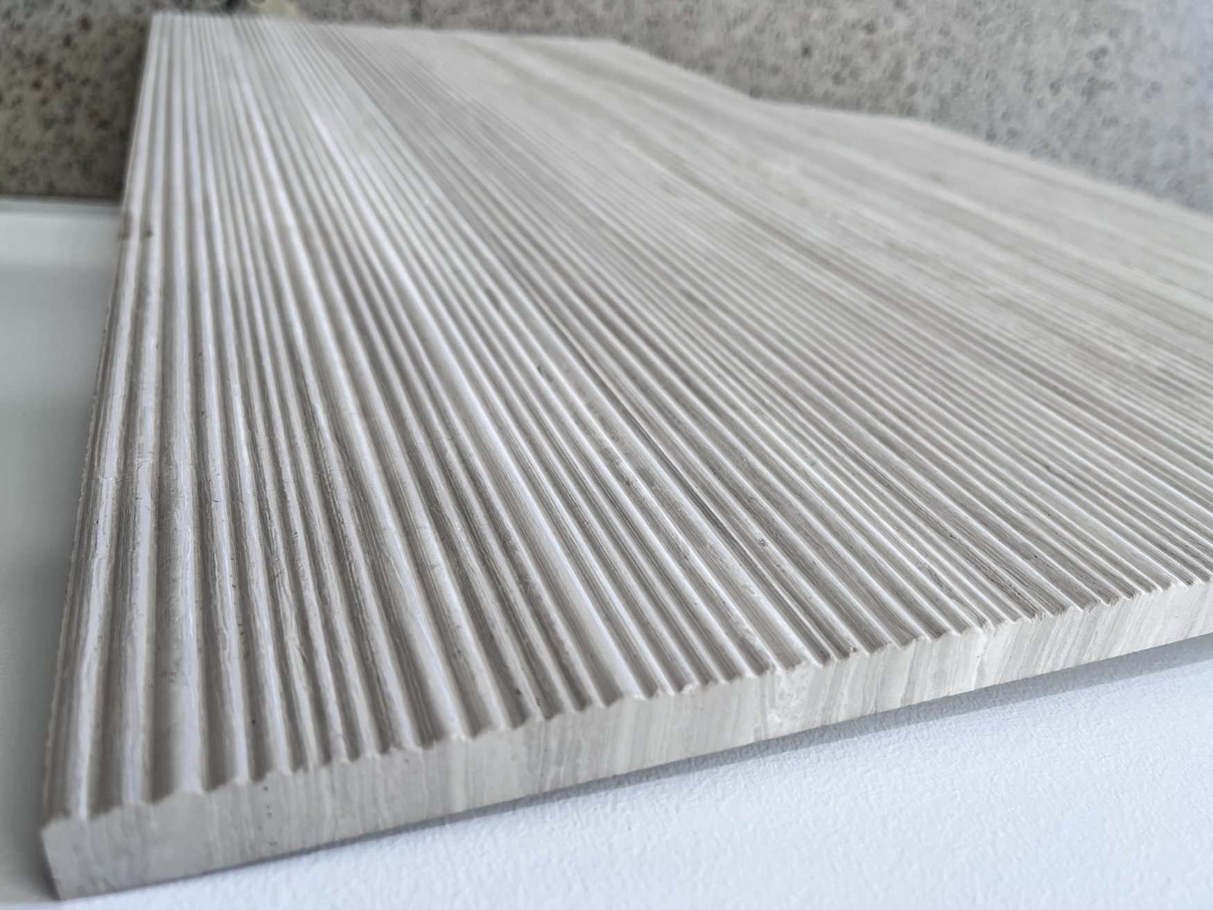 Buy Cesar White Reed Finish Tile Online | Worldstone Solutions